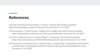 Optimizing cloud firestore reads | PPT