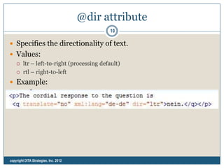 Optimizing your DITA content model for translation | PPTX