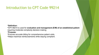 Optimizing CPT Code 99214 A Complete Guide for Medical Coders to ...