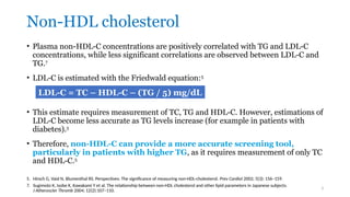 Optimizing CVD Risk Reduction Beyond LDL-C; Role of Non-HDL Cholesterol ...