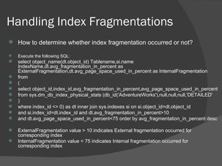Optimizing Data Accessin Sq Lserver2005 | PPT