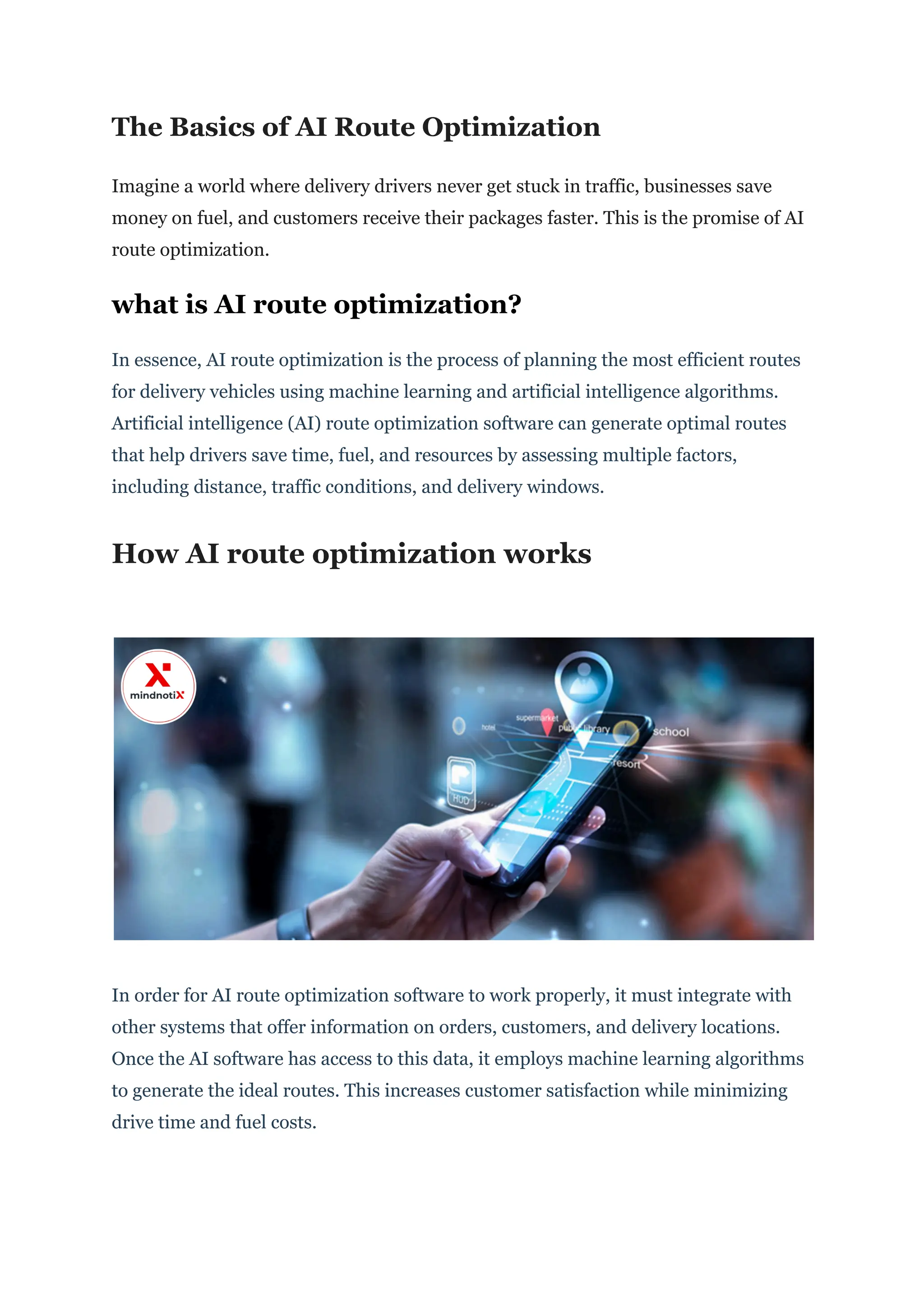 Optimizing Delivery Routes and Logistics with AI.pdf | Logistics and ...
