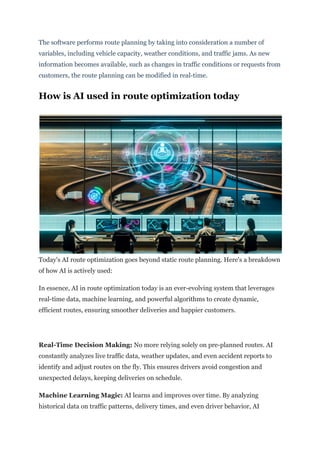 Optimizing Delivery Routes and Logistics with AI.pdf | Logistics and ...