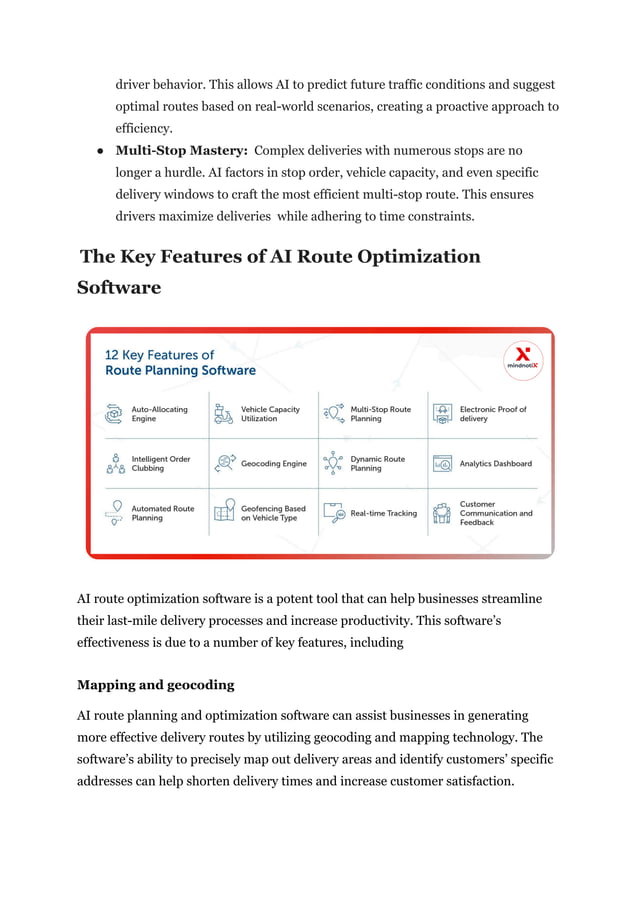 Optimizing Delivery Routes and Logistics with AI.pdf | Logistics and ...