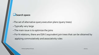 Optimizing distributed queries | PPTX | Databases | Computer Software and Applications