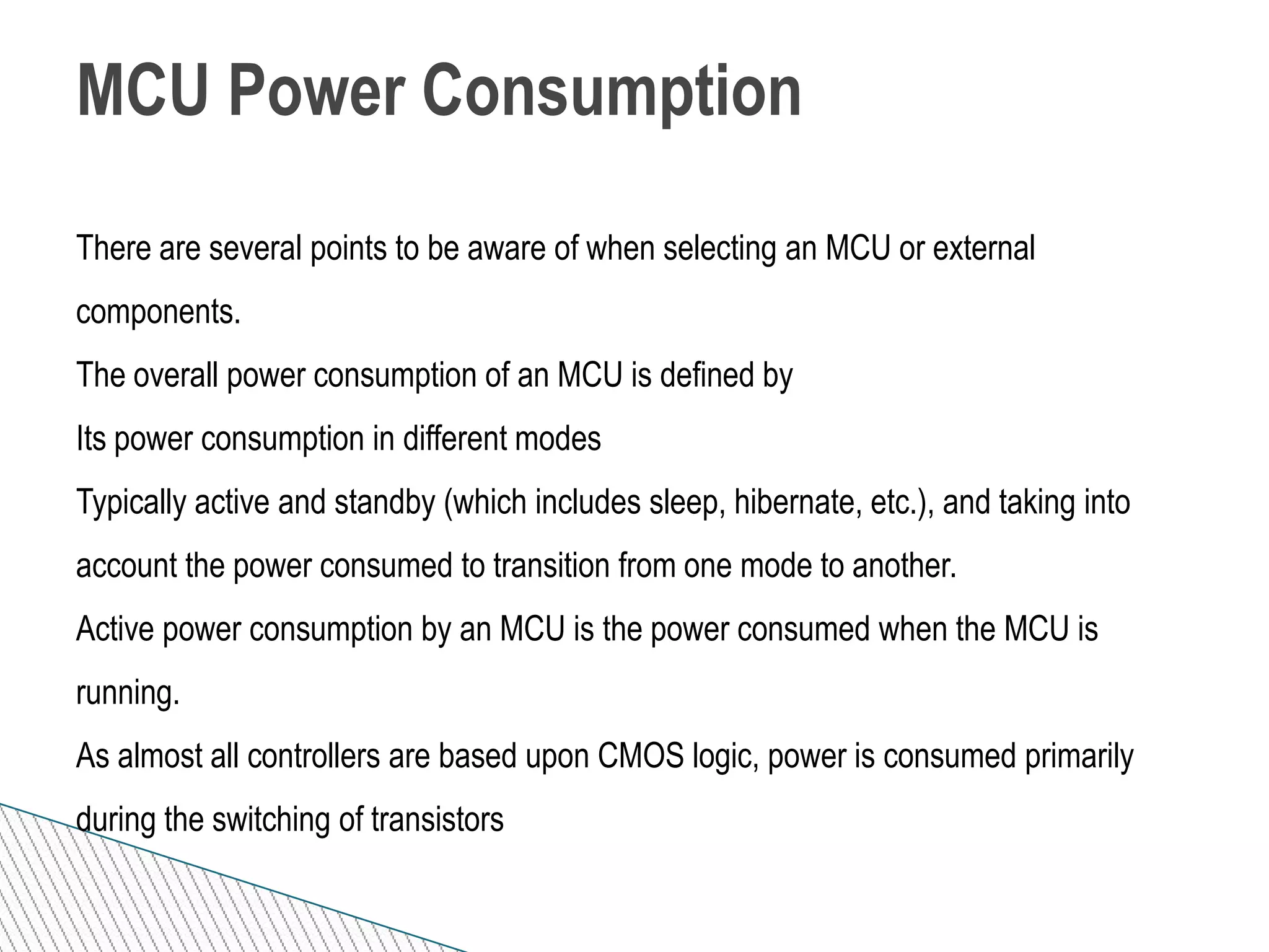Optimizing for low power in embedded mcu designs | PPTX