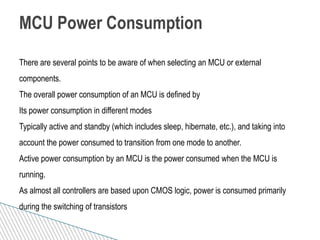 Optimizing for low power in embedded mcu designs | PPTX