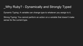 Optimizing for programmer happiness | PPTX | Programming Languages | Computing