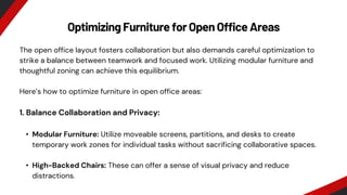 Optimizing Furniture for Every Office Space | PPT