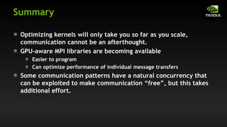 Optimizing GPU to GPU Communication on Cray XK7 | PPT