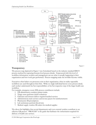 Optimizing Health Care Workflows(May2010) | PDF