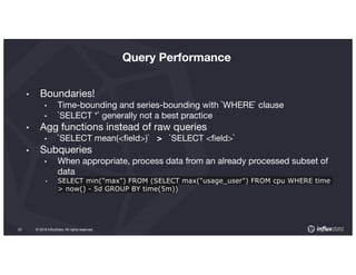 Optimizing InfluxDB Performance in the Real World by Dean Sheehan, Senior Director, Pre & Post ...