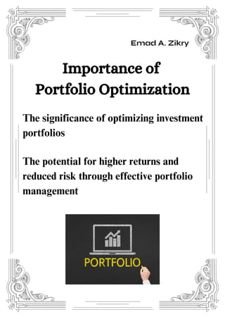 Optimizing Investment Portfolios Strategies for Maximum Returns.pdf