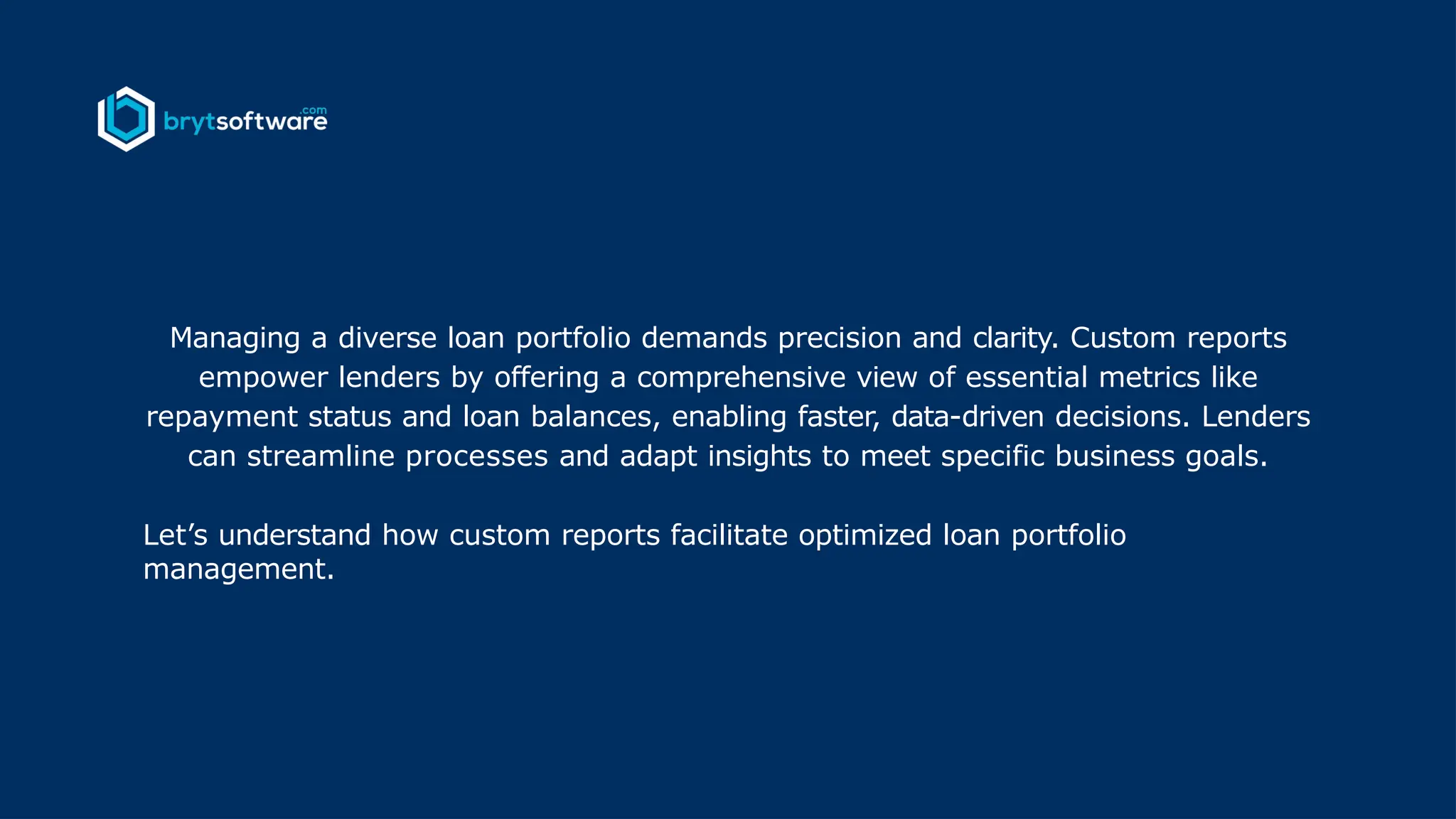 Optimizing Loan Portfolio Management with Custom Reports.pptx