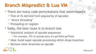 Optimizing Lua For Consoles - Allen Murphy (Microsoft) | PPTX