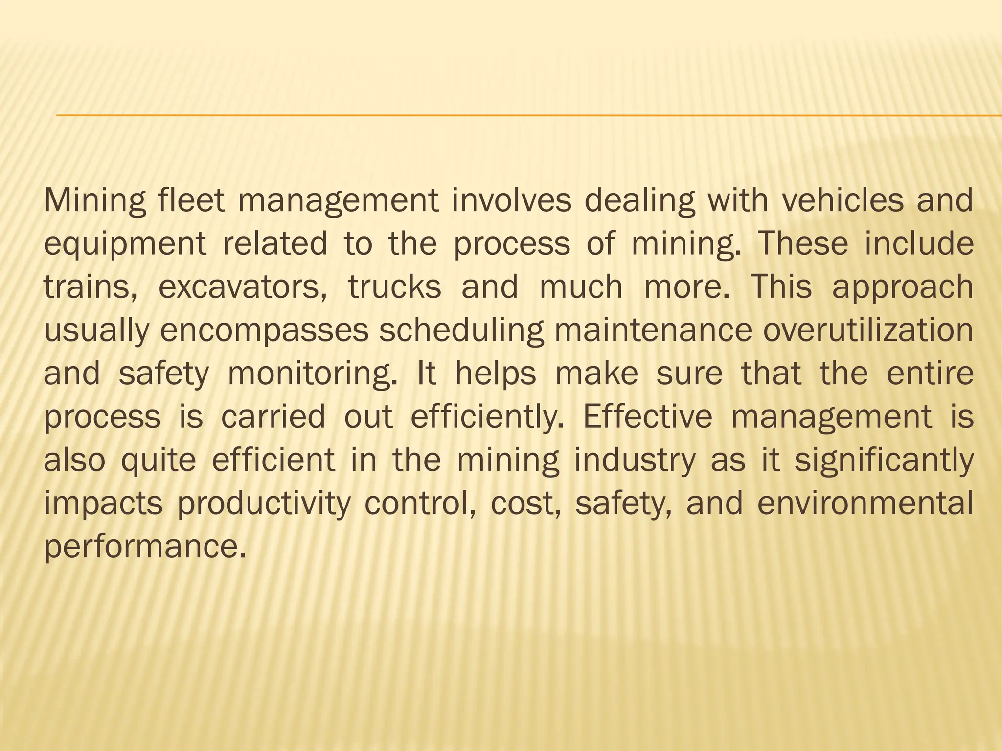 Optimizing Mining Fleet Operations for Increased Productivity.pptx | Commercial Trucks | Auto ...