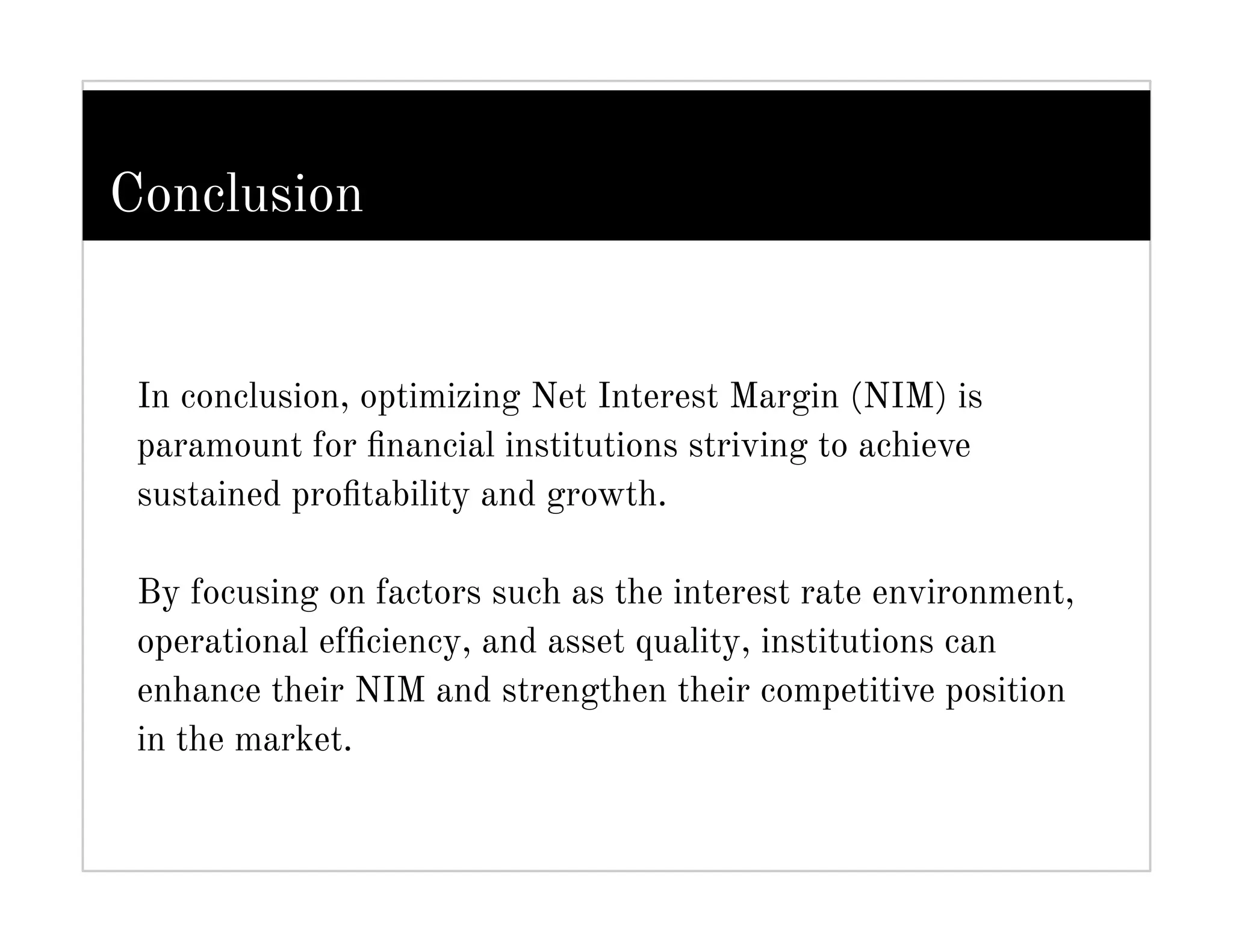 Optimizing Net Interest Margin (NIM) in the Financial Sector (With ...