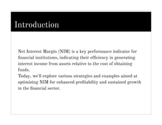 Optimizing Net Interest Margin (NIM) in the Financial Sector (With ...