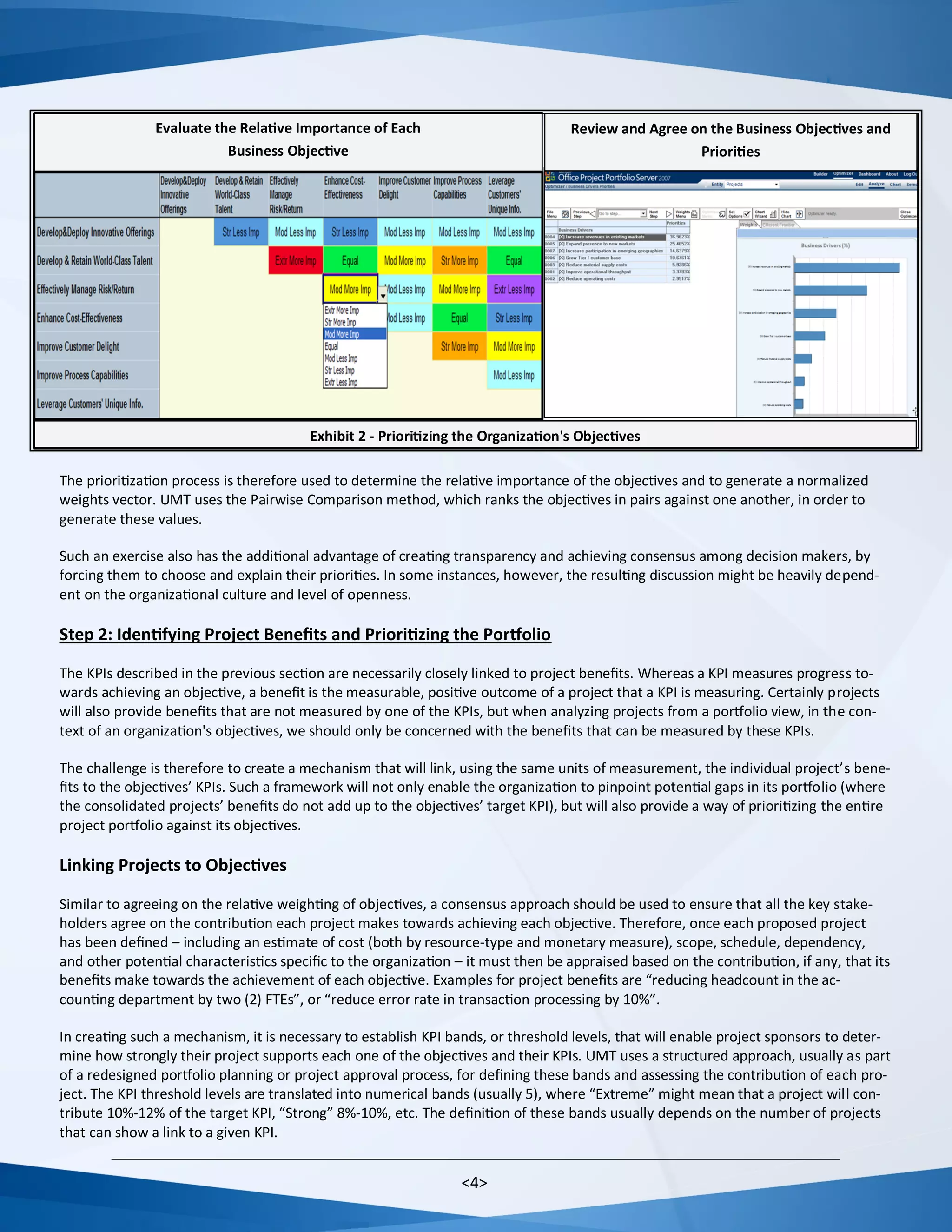 Optimizing Organizational Performance by Managing Project Benefits | PDF