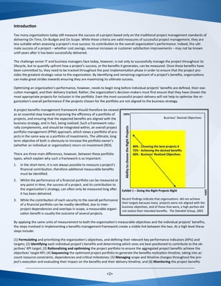 Optimizing Organizational Performance by Managing Project Benefits | PDF