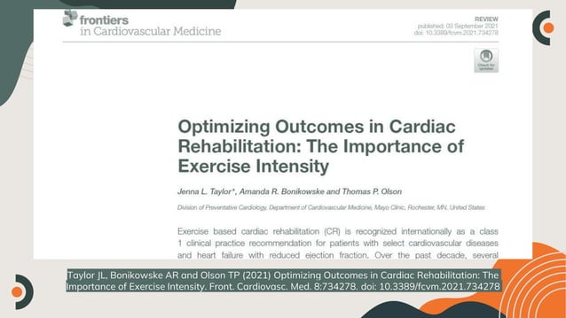 Optimizing Outcomes in Cardiac Rehabilitation The Importance of ...