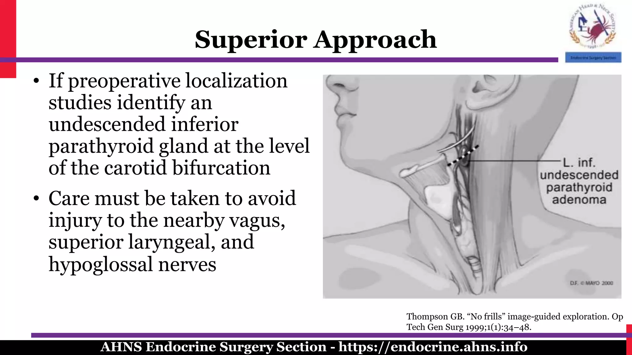 Optimizing outcomes in reoperative parathyroid surgery: AHNS Endocrine ...