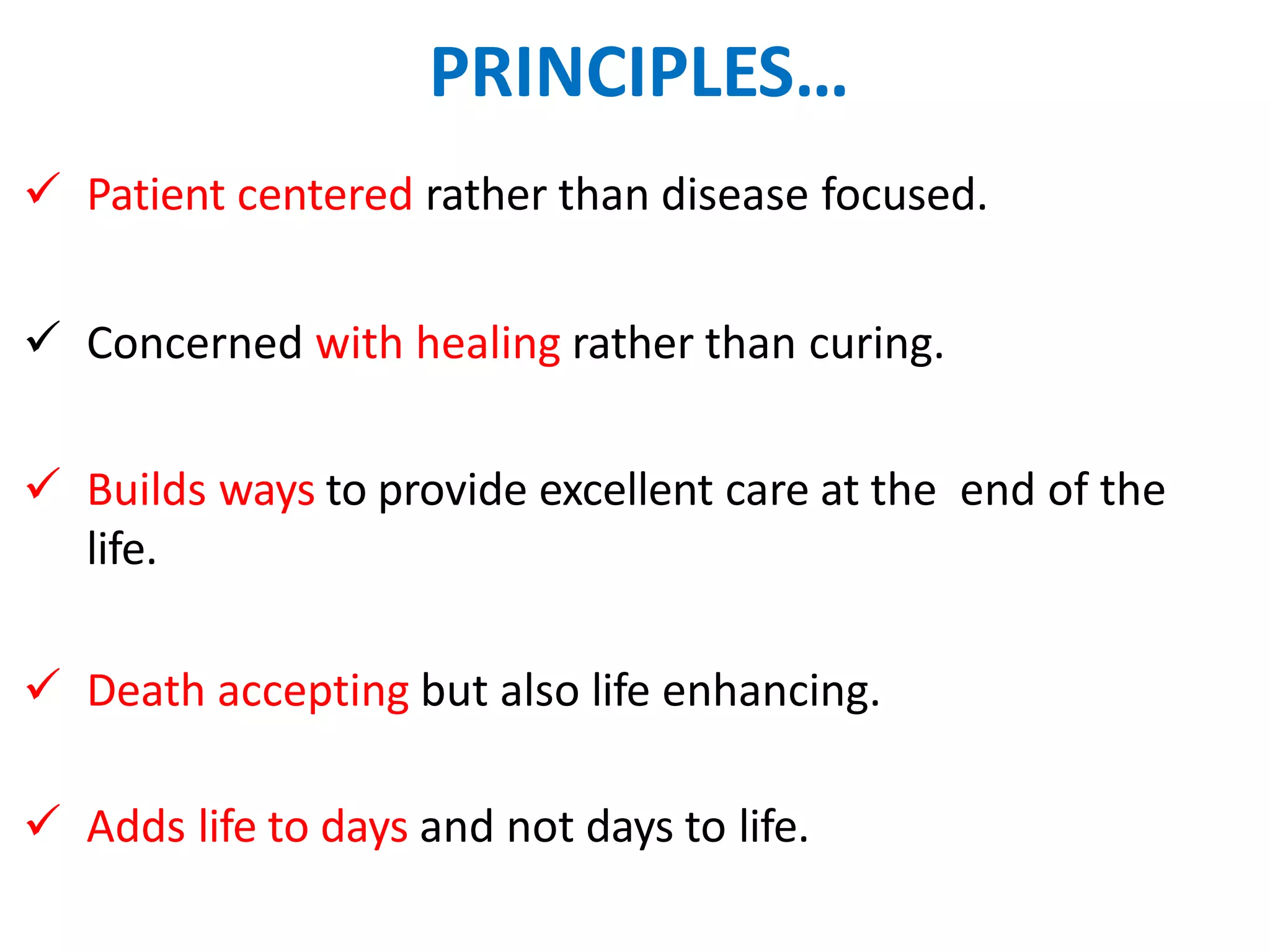 Optimizing palliative care | PPTX