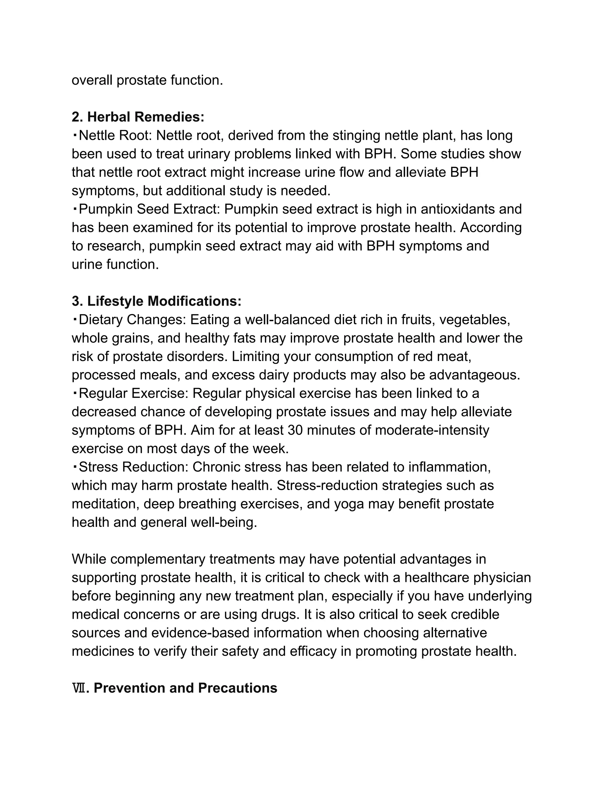 Optimizing Prostate Health: A Comprehensive Guide | PDF