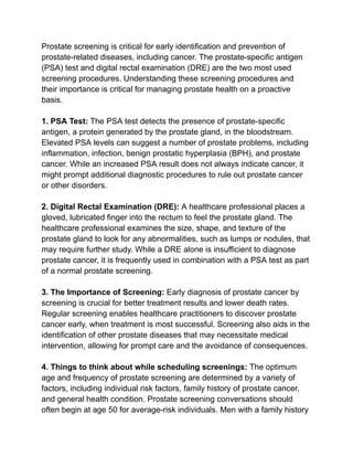 Optimizing Prostate Health: A Comprehensive Guide | PDF | Sexual ...