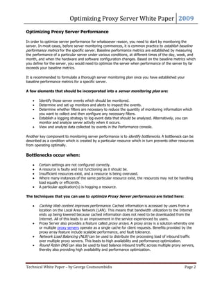 Optimizing Proxy Server Performance | PDF | Computer Networking | Computing