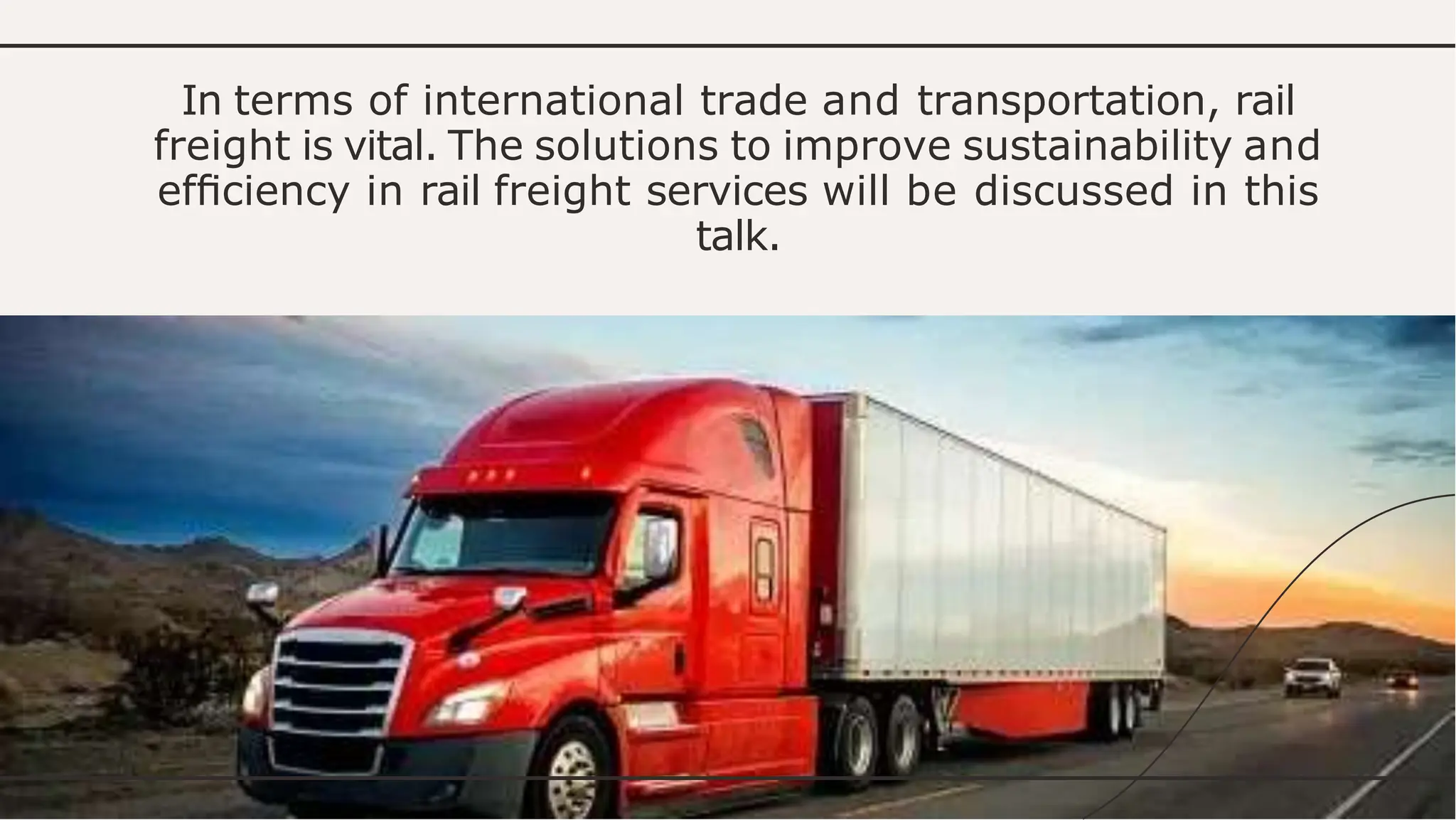 Optimizing Rail Freight Services Enhancing Efficiency and ...