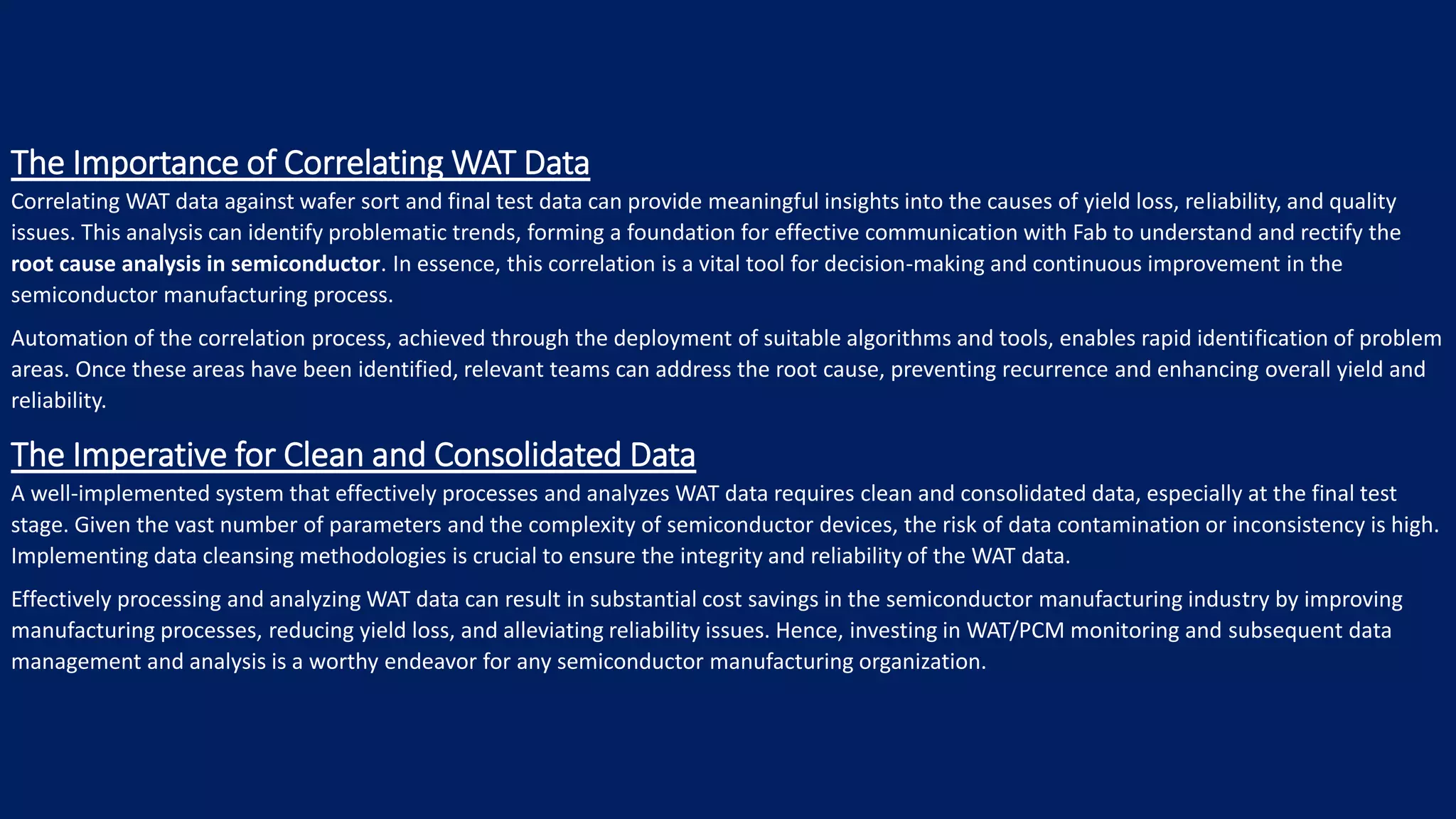 Optimizing Semiconductor Yield with Robust WAT and PCM Processes.pptx