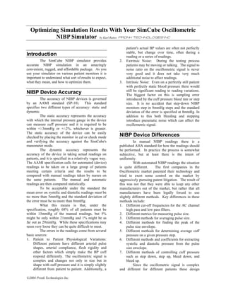 Optimizing simulation results with your sim cube oscillometric nibp ...