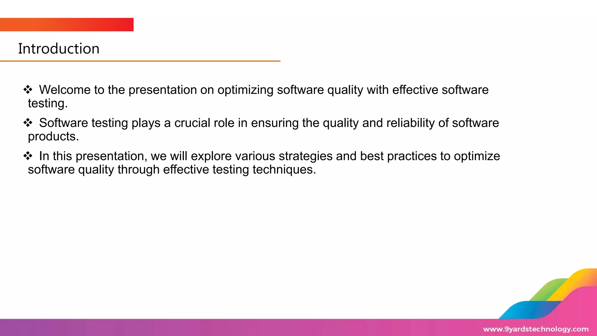 Optimizing Software Quality With Effective Software Testing Ppt 7958