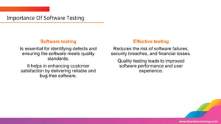 Optimizing Software Quality with Effective Software Testing | PPTX