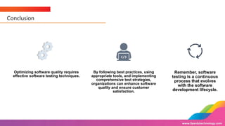 Optimizing Software Quality with Effective Software Testing | PPTX
