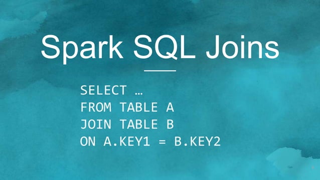Optimizing Apache Spark SQL Joins | PPTX