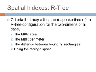 Optimizing spatial database | PPT