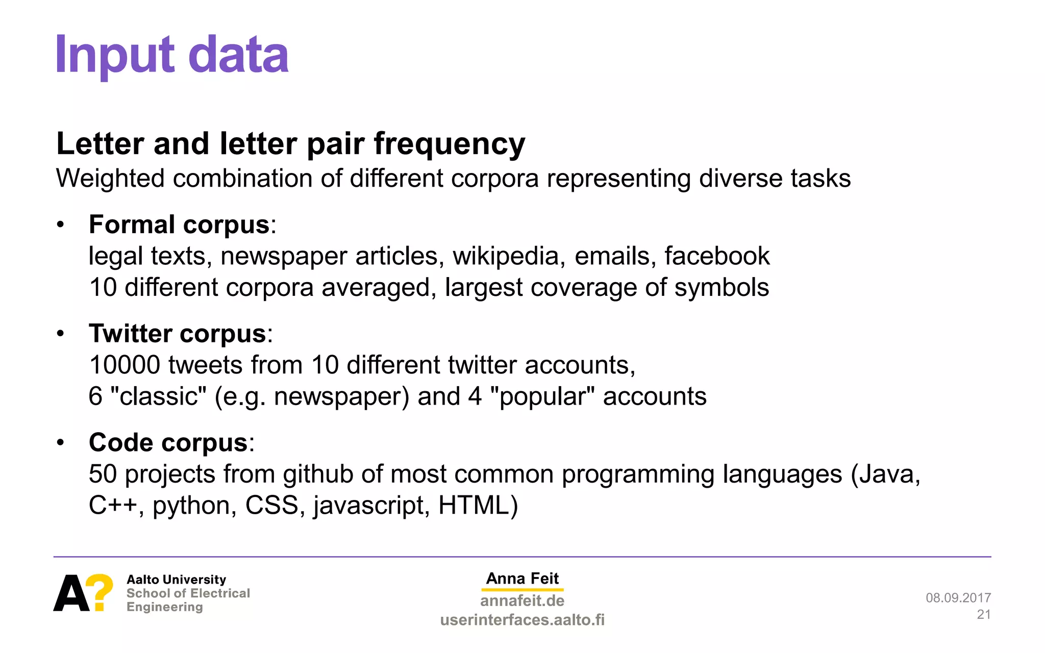 Optimizing Special Character Entry: the Case of the French Keyboard ...