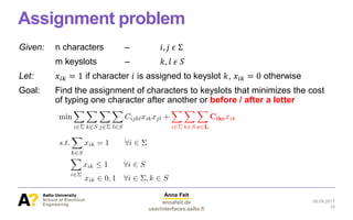 Optimizing Special Character Entry: the Case of the French Keyboard ...