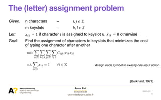 Optimizing Special Character Entry: the Case of the French Keyboard ...