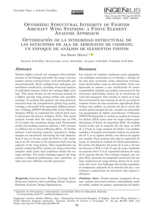 Optimizing Structural Integrity of Fighter Aircraft Wing Stations a Finite Element Analysis ...