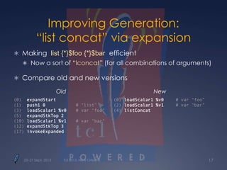 Optimizing Tcl Bytecode | PPTX