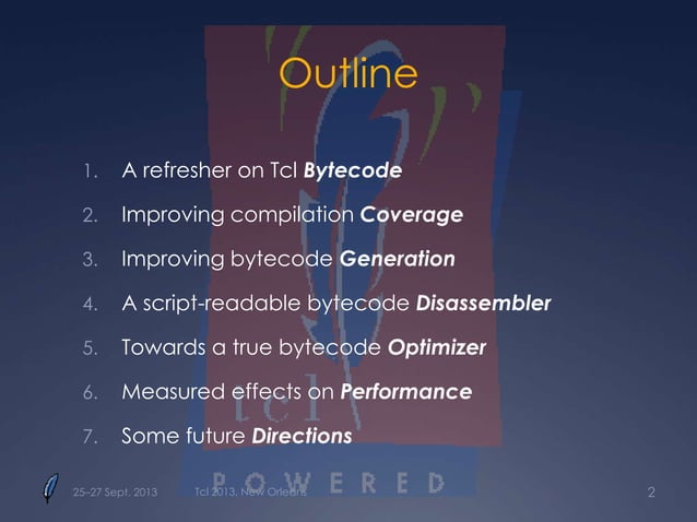 Optimizing Tcl Bytecode | PPTX