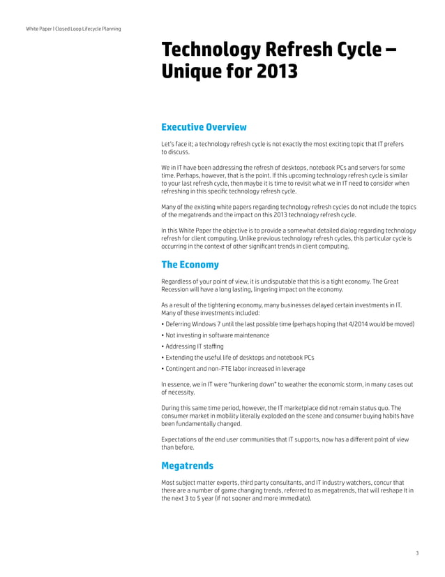 Optimizing Technology Refresh | PDF | Computing | Technology & Computing