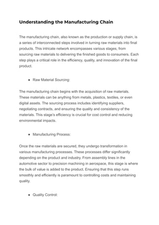 Optimizing the Manufacturing Chain Efficiency, Quality, and Innovation.pdf