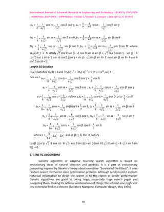 Optimizing the parameters of wavelets for pattern matching using ga | PDF | Physics | Science
