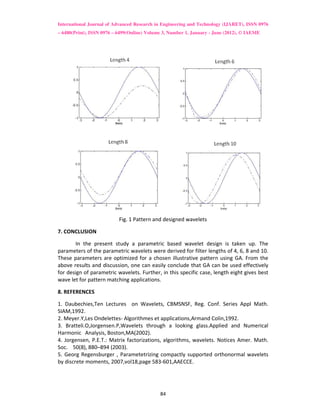 Optimizing the parameters of wavelets for pattern matching using ga | PDF | Physics | Science