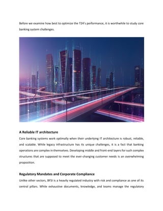 Optimizing the Temenos Transact (T24) Core Banking system to Maximize ...