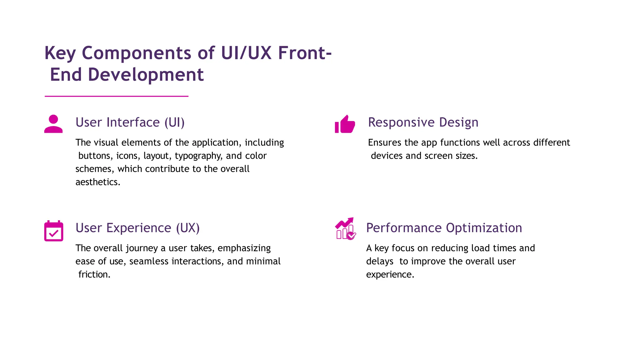Optimizing User Engagement With Ui Ux Front End Development Pptx Web Development Internet